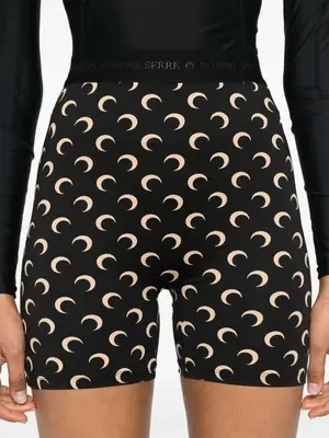 MARINE SERRE Moon-print Shorts