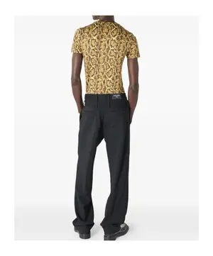 MARINE SERRE Short-sleeved Crewneck Top