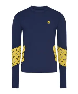 MARINE SERRE Long-sleeve Moon Print Top