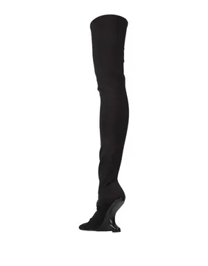 Rick Owens Thigh-high Sculptural Heel Boots