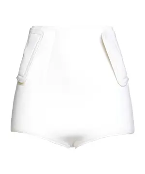 Sportmax Solid Color Shorts - White