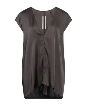 Rick Owens Solid Color Tops - Black