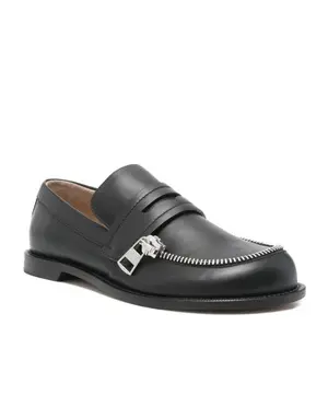 J.W.ANDERSON Zip-detail Penny Loafers