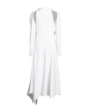 Jacquemus Crepe Flared Midi Dress With Detachable Sleeves