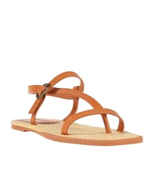 Farm Rio Slingback Thong Sandals With Buckle Fastening