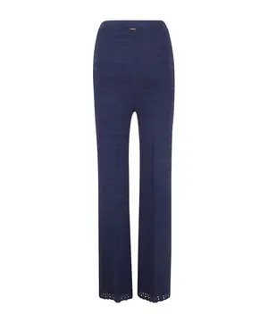 TWINSET Crochet Detailed Knitted Pants