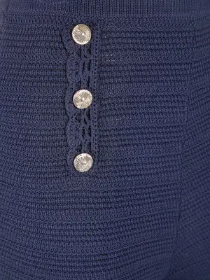 TWINSET Crochet Detailed Knitted Pants