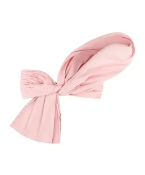 AREA Knotted Taffeta Bandeau Top