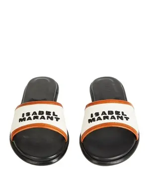 Isabel Marant Étoile Two-tone Leather Slippers