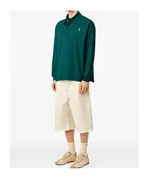 AMI Paris Cotton De Coeur Polo
