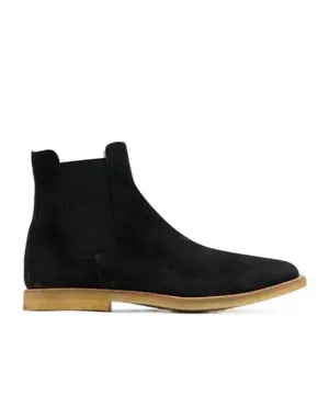 COMMON PROJECTS Suede Chelsea Boots - Black