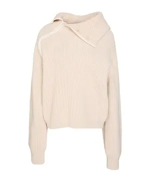 Jacquemus Solid Color Jumpers - Nude