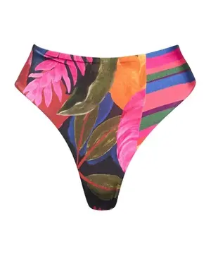 Farm Rio Floral Print Bikini Bottoms - Multicolor