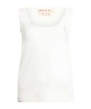 Marni Ribbed Jersey Scoop Neck Vest - No