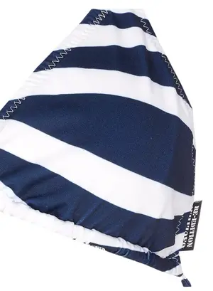 JEAN PAUL GAULTIER Striped Lace-up Bikini