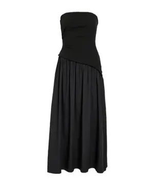 Staud Nia Panelled Asymmetric Dress