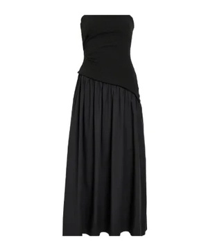 Staud Nia Panelled Asymmetric Dress