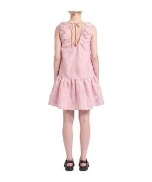 GANNI Jacquard Sleeveless Balloon Dress