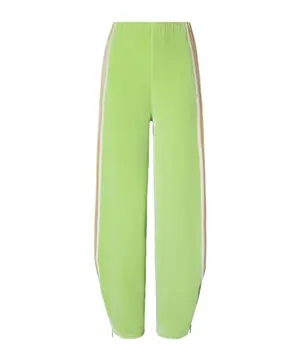 Tory Burch Stripe Zip Sweatpant - Bright Green