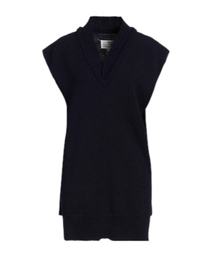 MAISON MARGIELA Sleeveless Knitted Sweater - Blue