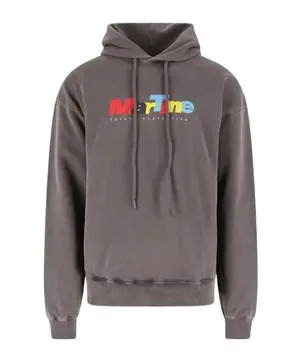 Martine Rose Logo-print Hoodie - Gray