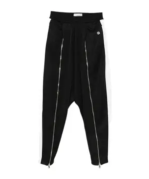 Coperni Sarouel Track Pants With Zipper Detail - Black