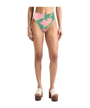 Farm Rio High-waisted Bikini Bottom - Pink