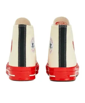 Comme Des Garçons Heart Logo High-top Sneakers