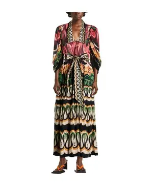 Farm Rio Printed Shirt Dress