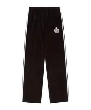 SPORTY  RICH Ny Crest Logo Stripe Track Pants - No