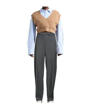 Sportmax Tailored Straight-leg Trousers With Crystal Embellishments