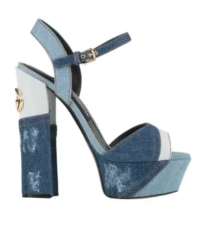 Dolce & Gabbana Denim Slingback Sandals