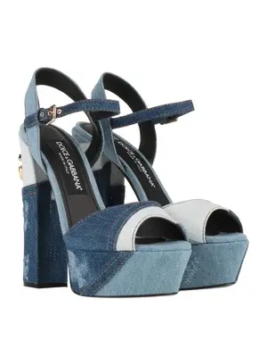 Dolce & Gabbana Denim Slingback Sandals