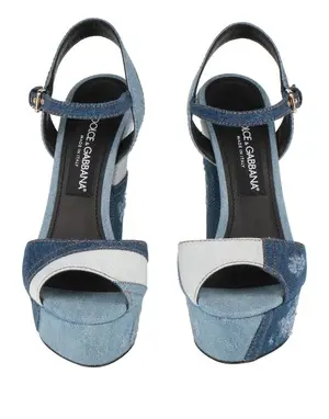Dolce & Gabbana Denim Slingback Sandals
