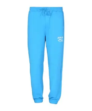 Helmut Lang Drawstring Cotton Sweatpants - Light Blue