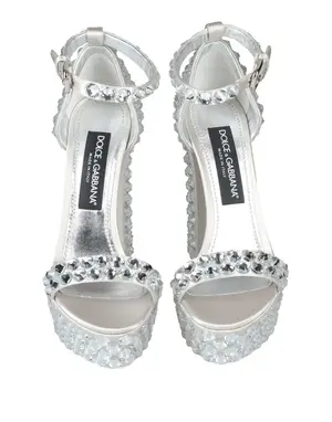 Dolce & Gabbana Embellished Block Heel Platform Sandals