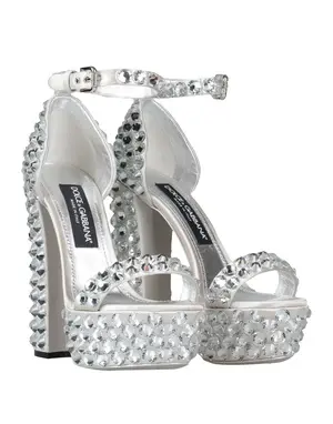 Dolce & Gabbana Embellished Block Heel Platform Sandals