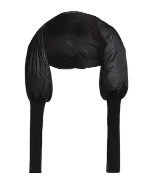 Rick Owens Minimalist Solid Color Knit Down Jacket - Black