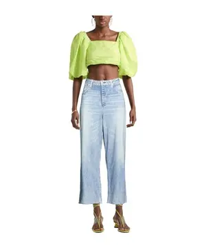 Rag & Bone Light Wash Wide-leg Jeans