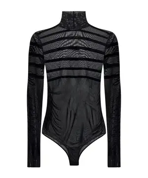 JEAN PAUL GAULTIER Long Sleeve High Neck Bodysuit
