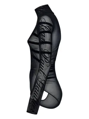 JEAN PAUL GAULTIER Long Sleeve High Neck Bodysuit