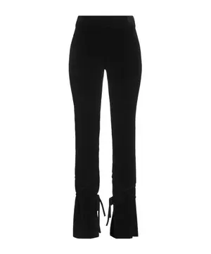 Jacquemus Solid-color Knit Pants - Black