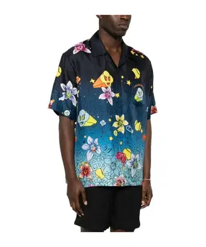 Casablanca Floral Print Shirt - Blue