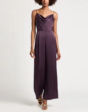MAXCO. Minimalist Satin Sleeveless Jumpsuit