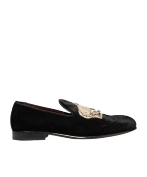 Dolce & Gabbana Embellished Velvet Loafers