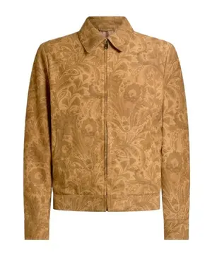 Etro Paisley-motif Zip Jacket - Brown