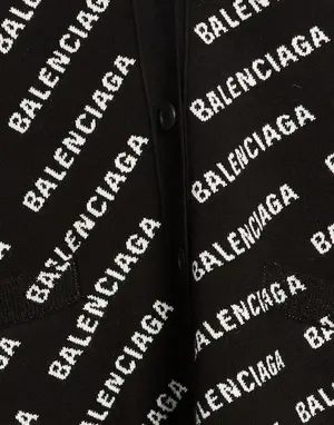 Balenciaga Lightweight Knit Fabric V-neck Long Sleeves