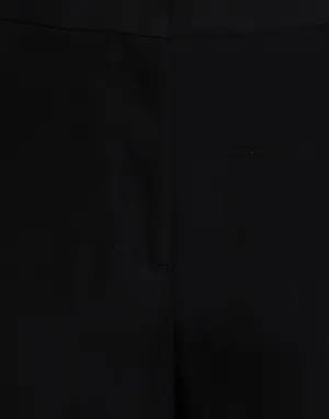 Burberry Tapered Flannel Trousers With Satin Trim