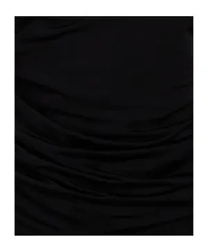 GANNI Long Sleeve Gathered Stretch Top