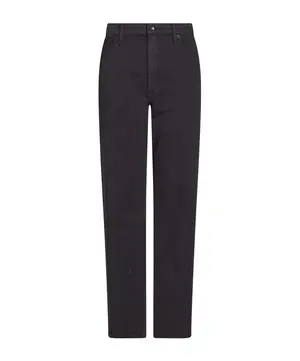 Rag & Bone Solid Color Denim Trousers - Black